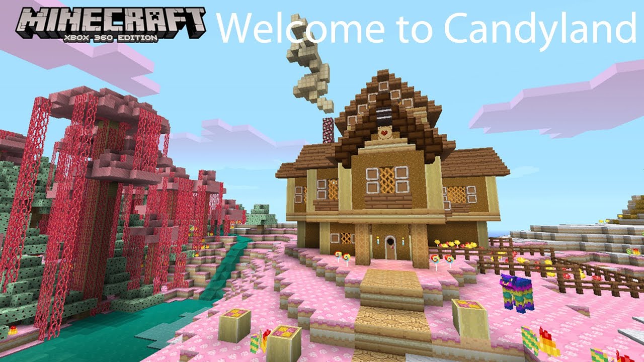 Minecraft Xbox Candyland Part 4 Candy Mines Youtube