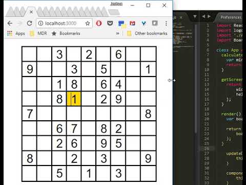 Reactjs Sudoko Youtube