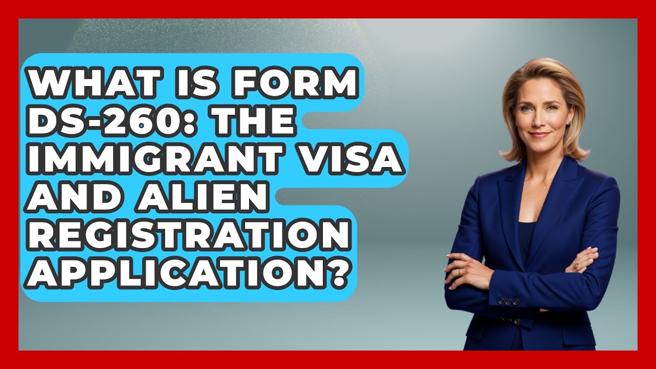 Ds 260 Immigrant Visa And Alien Registration Application Detroit