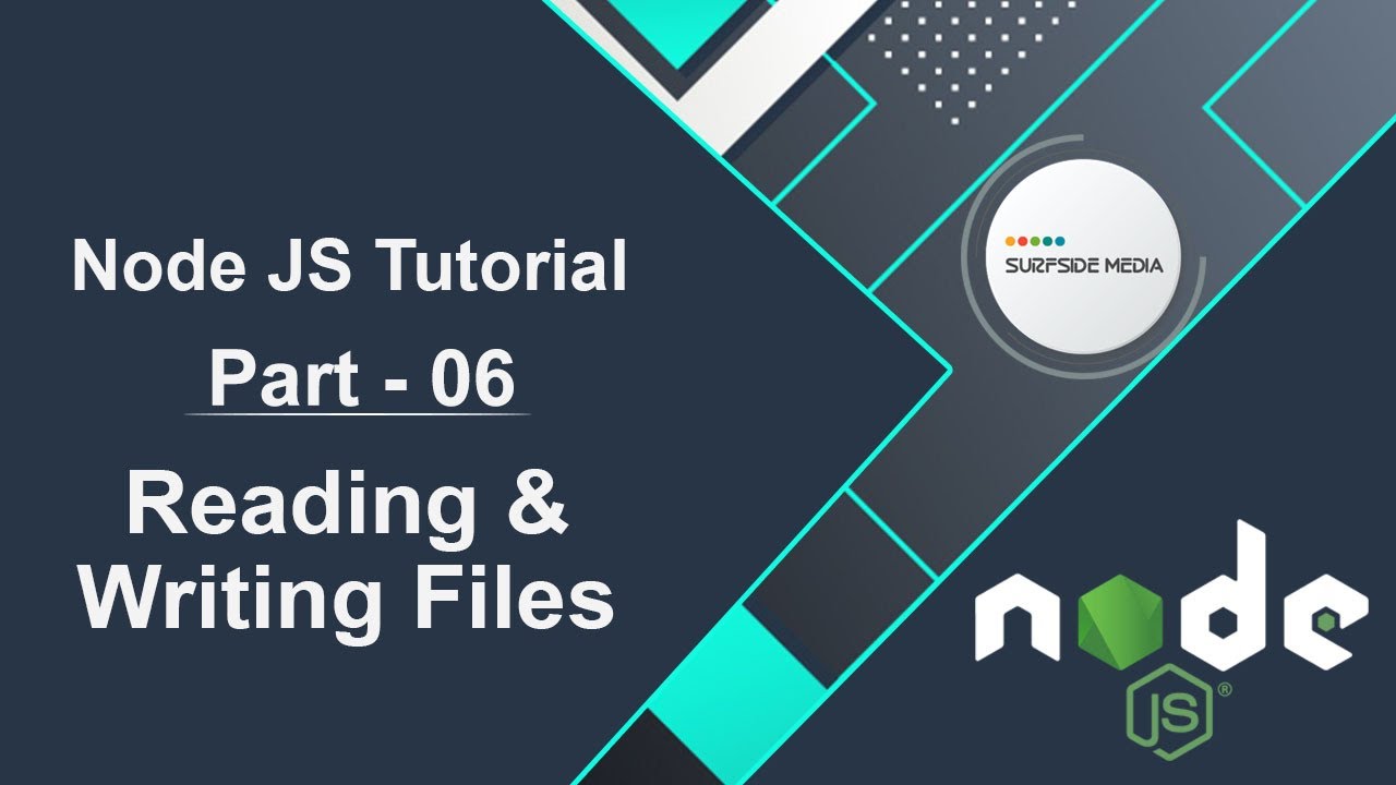 Node Js Tutorial Reading Writing Files Youtube