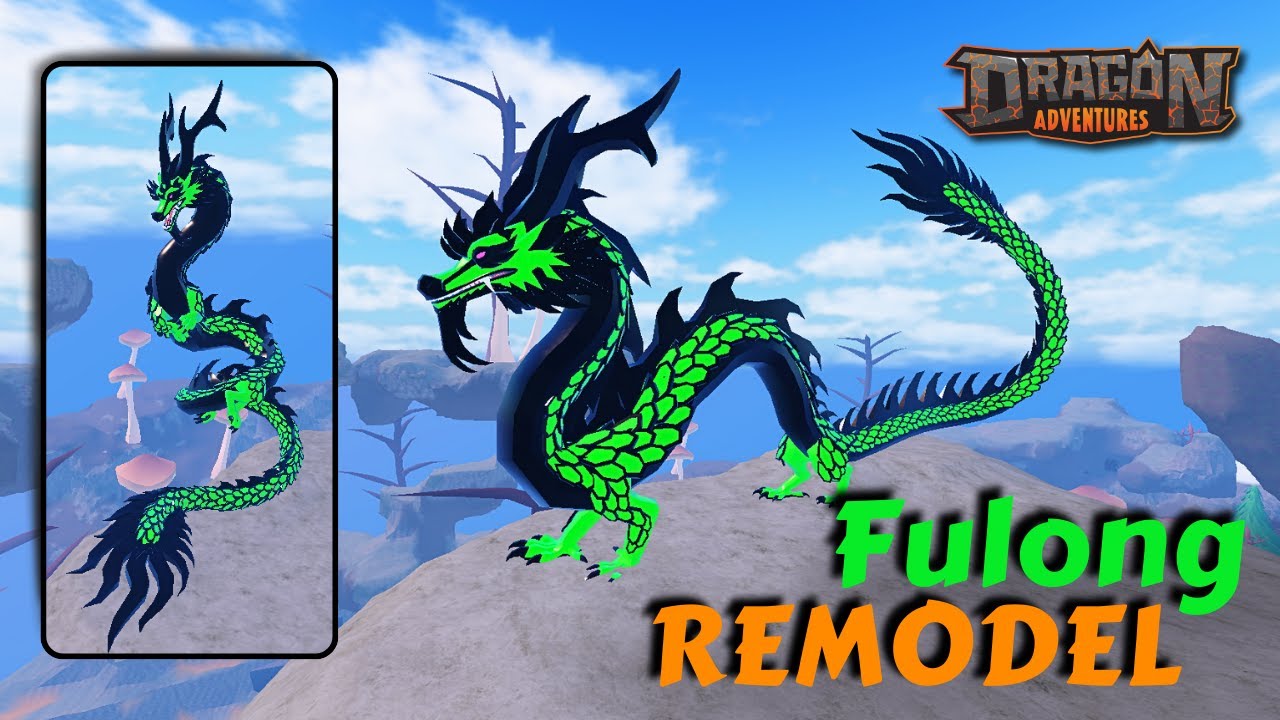 Fulong Remodel Showcase Roblox Dragon Adventures Fulong Dragon