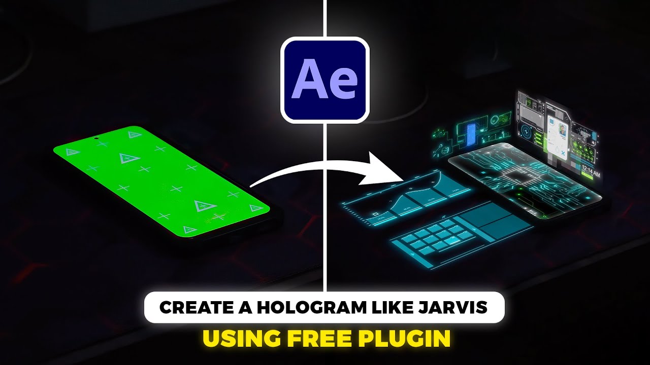 Futuristic Phone Vfx Using Free Plugins After Effect Tutorial L Ep