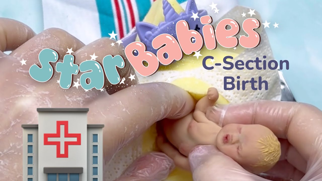Star Babies C Section Birth Miniature Silicone Baby Star Babies