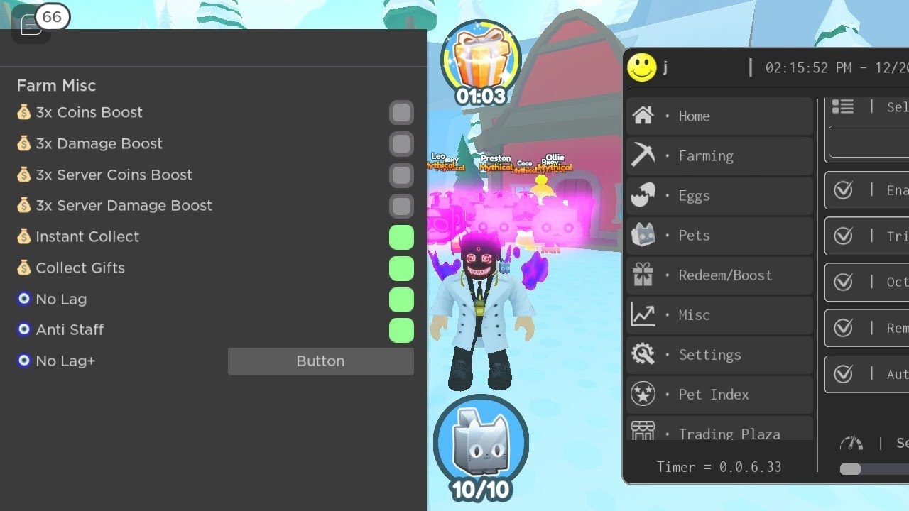 Pet Simulator X Script Pastebin Update Christmas Auto Farm I Hatch Egg