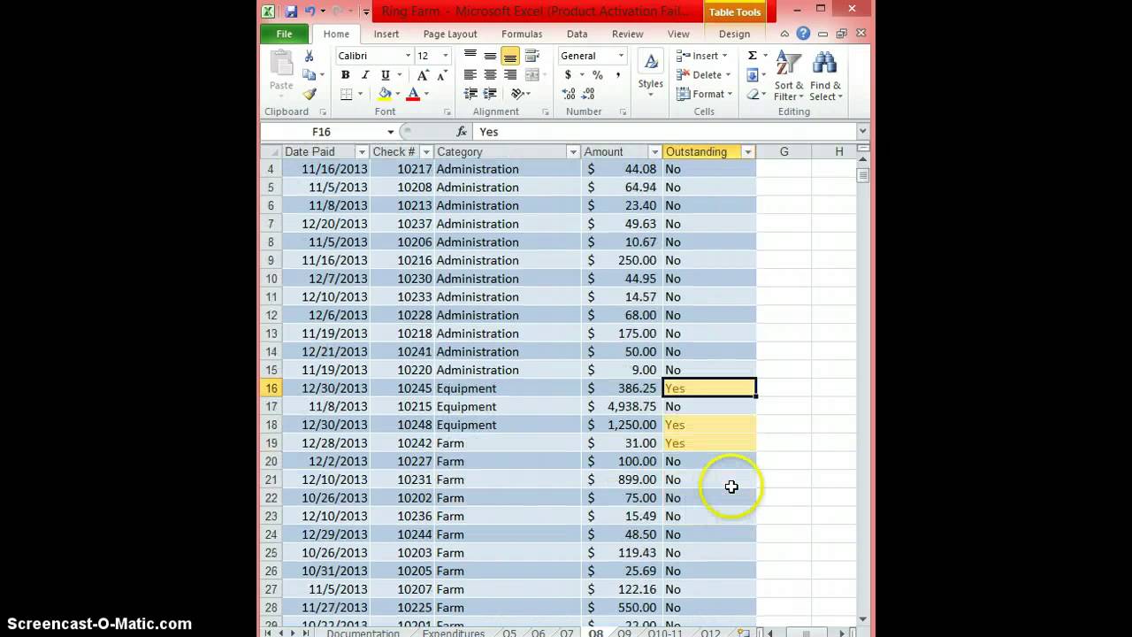 Excel Project 5b Youtube