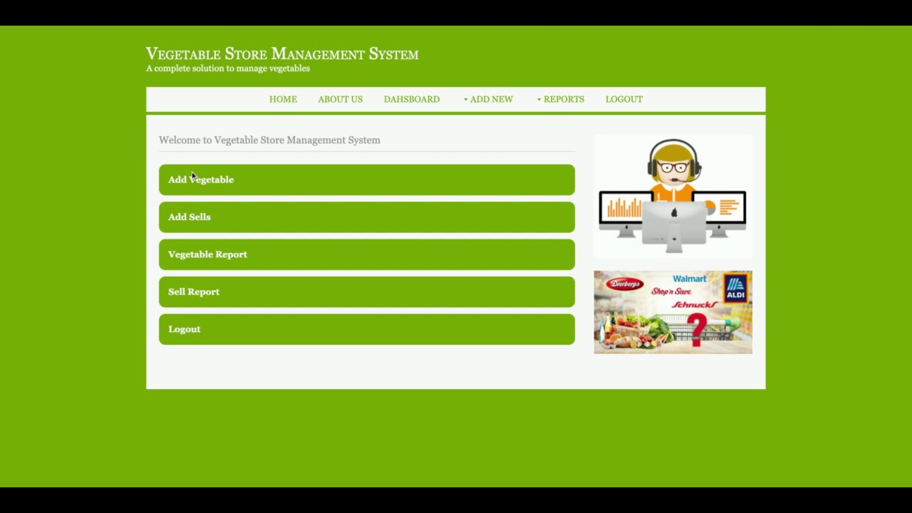 Vegetable Store Management System Java Jsp Servlet Project Tutorial