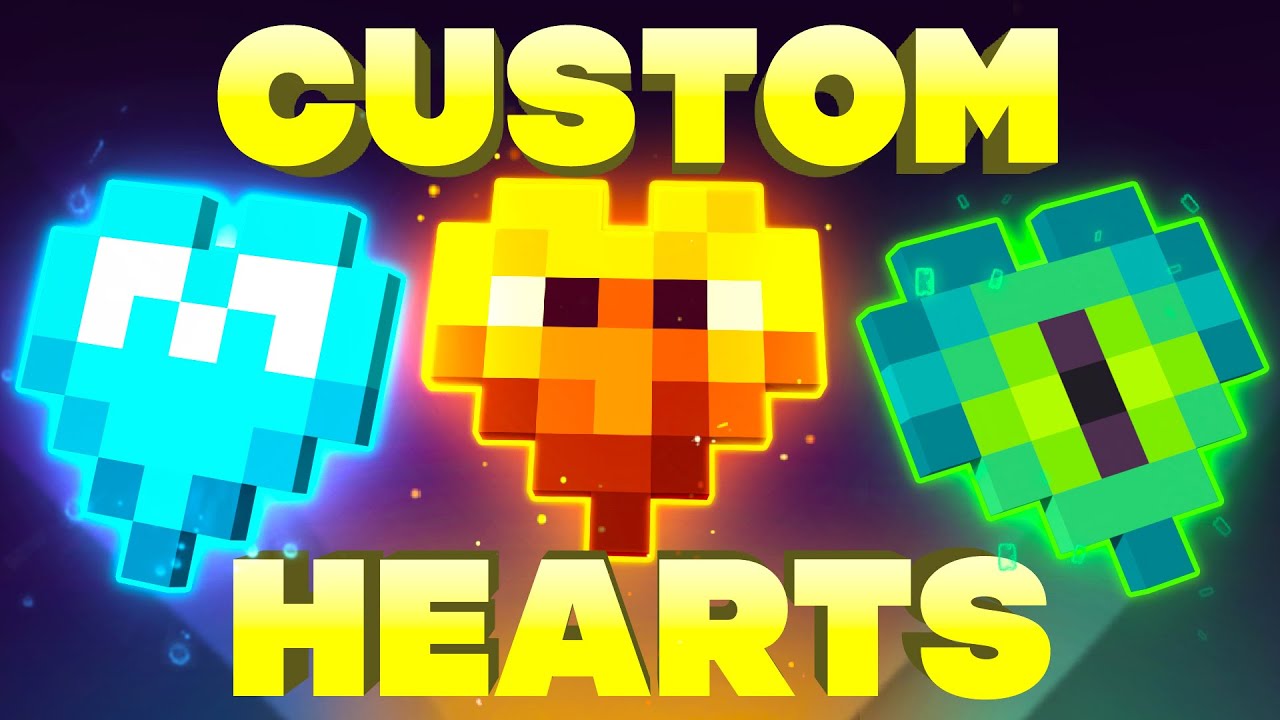 Custom Hearts Minecraft Bedrock Map Youtube