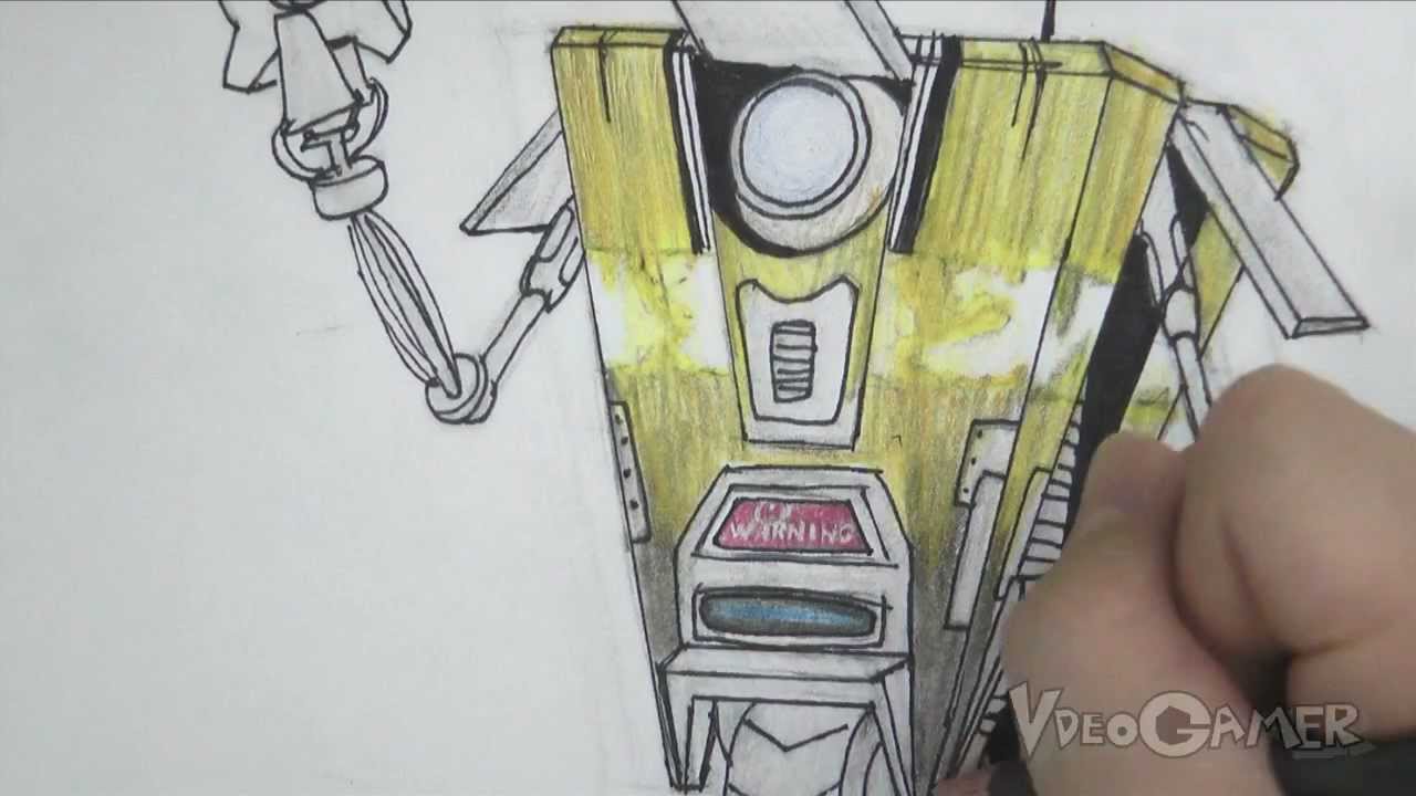 Borderlands 2 Claptrap Drawing Claptrap Borderlands 2 By Cptcuddles On