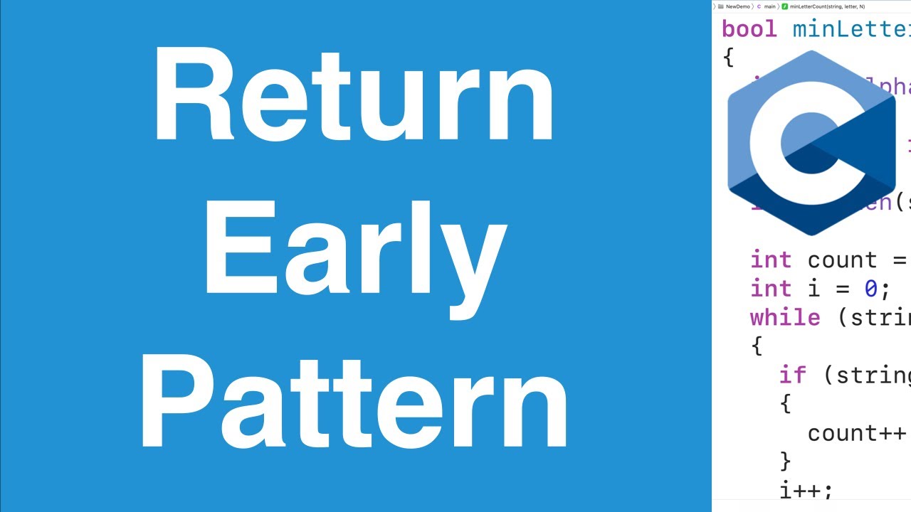 Return Early Pattern C Programming Example Youtube