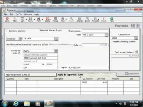 Sage 50 Tutorial The Payments Window Sage Training Lesson 7 5 Youtube