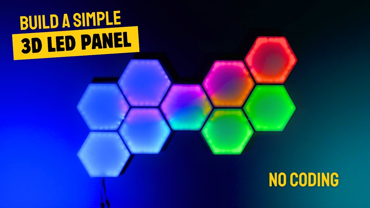 Build A Simple 3d Wall Lighting Youtube