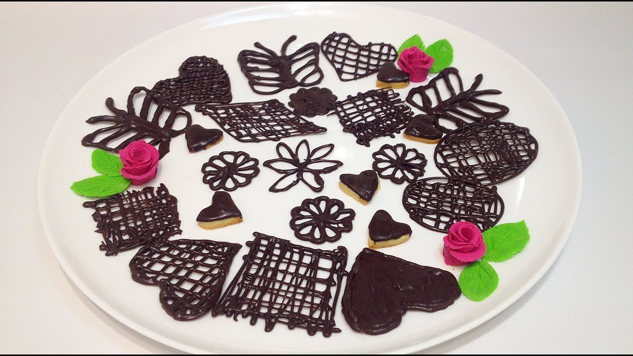 шоколадные украшения Chocolate Decorations Youtube