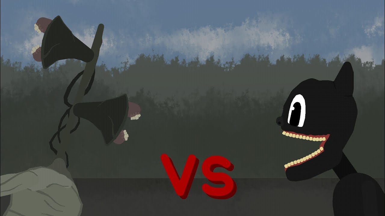 Cartoon Cat Vs Cartoon Dog Vs Siren Head Siren Cat Cartoon Head Vs