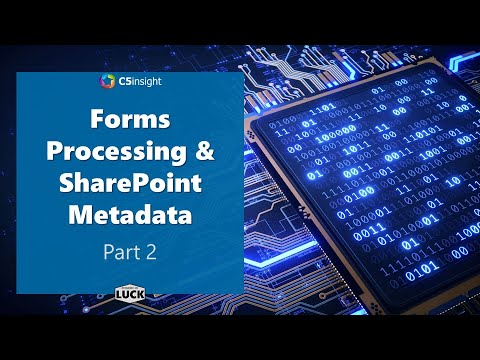 Forms Processing Sharepoint Metadata Part 2 Youtube