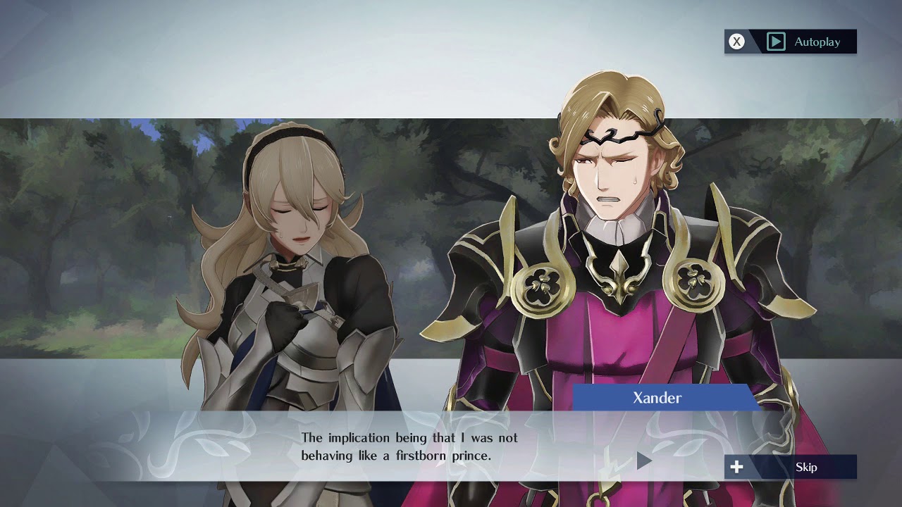 Fire Emblem Warriors Corrin And Xander Support Conversation Youtube