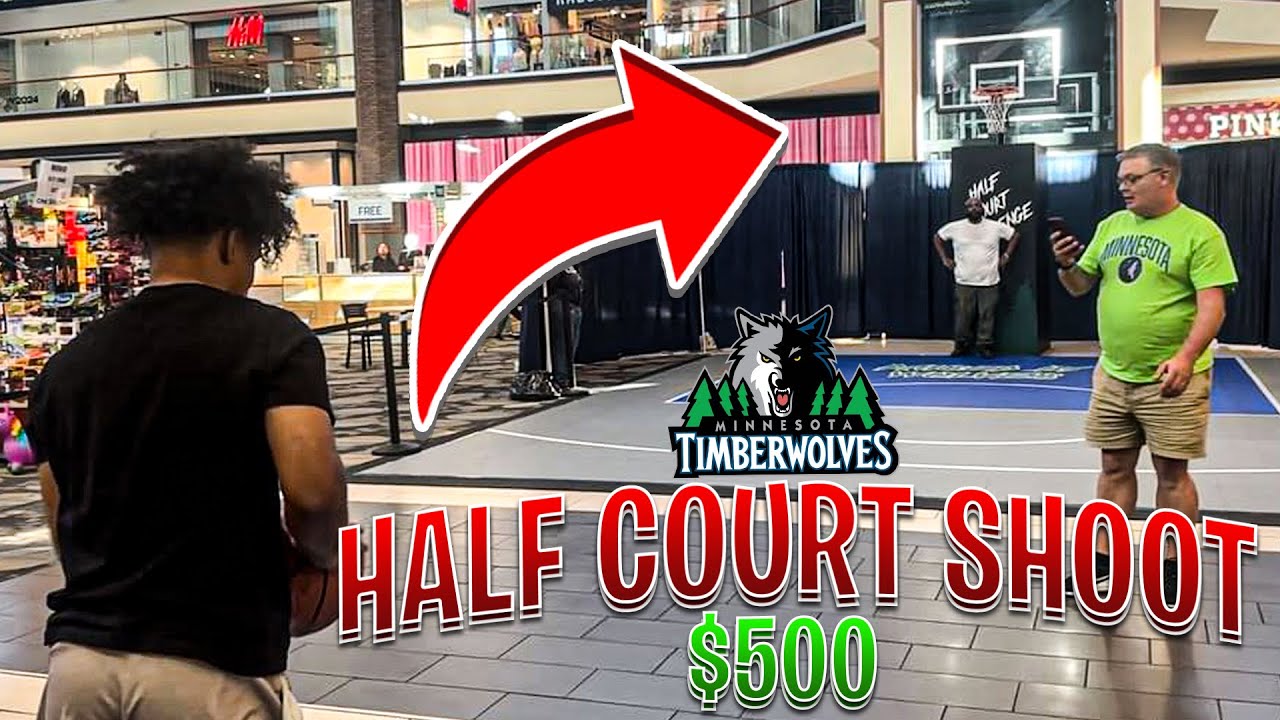 I Pulled Up To The Timberwolves Half Court Shot Challenge And They