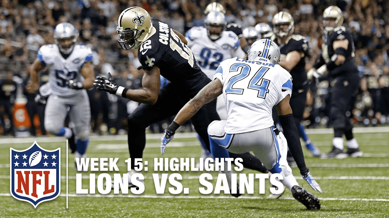 Lions Vs Saints Week 15 Highlights Nfl Youtube