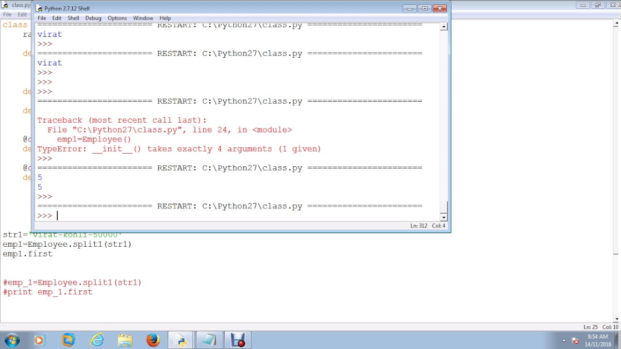 Python Oop Part3 Class Methods And Static Methods Youtube
