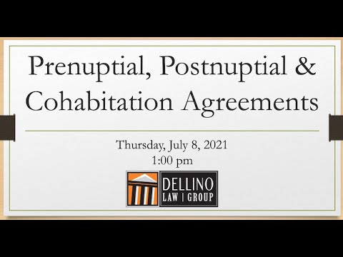 Webinar Prenups Postnups And Cohab Agreements Youtube