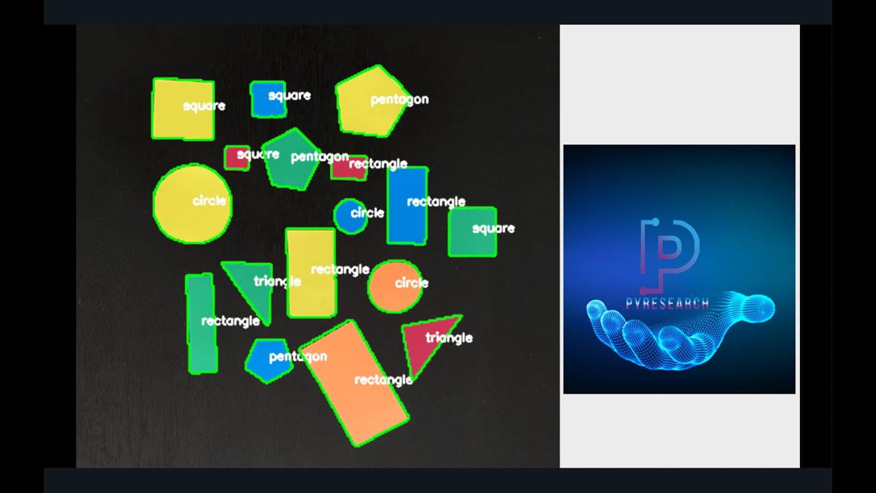 How To Shape Detection With Python Opencv Youtube