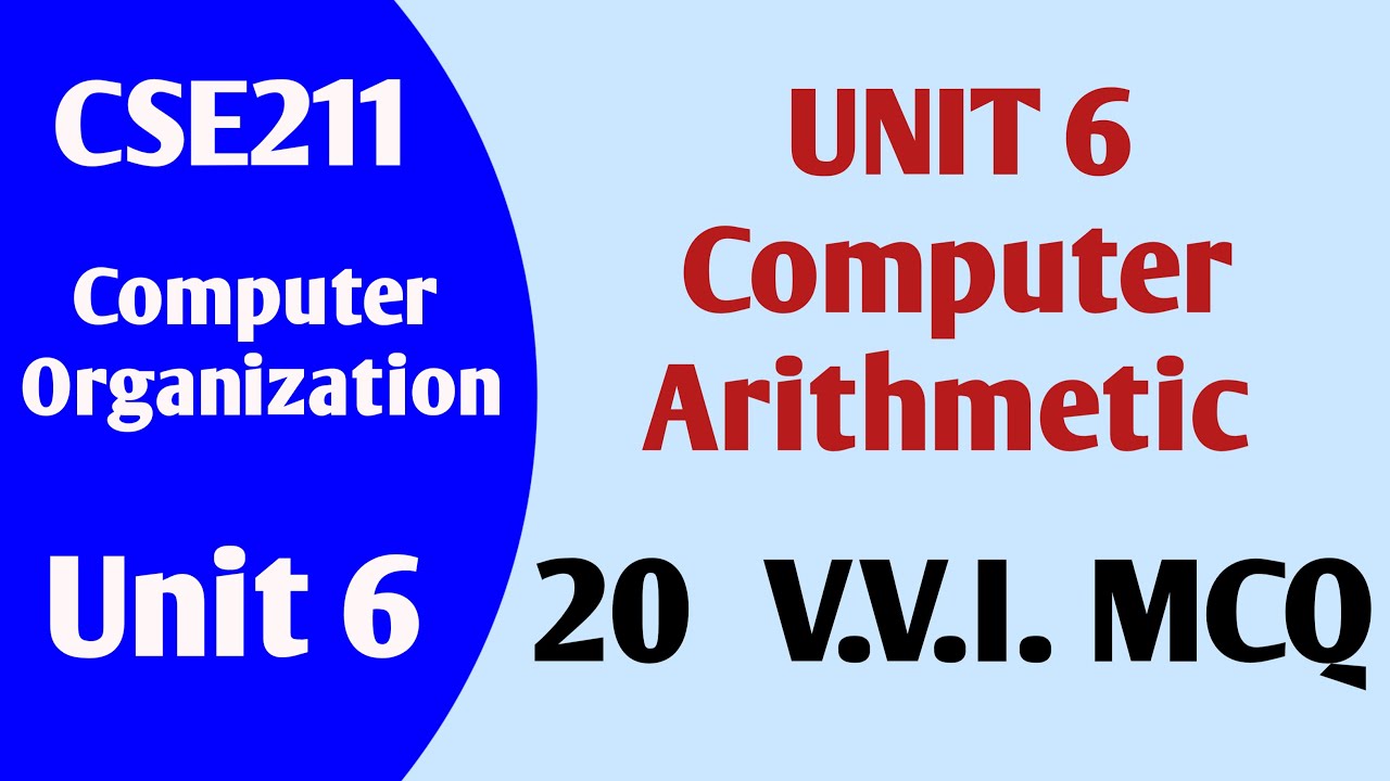 Unit 6 Computer Arithmetic Computer Organization And Design