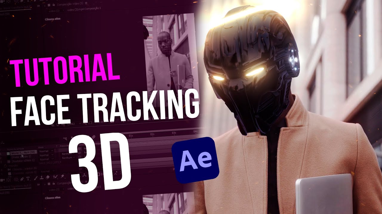 Tutorial Face Tracking 3d After Effects E Element 3d Youtube