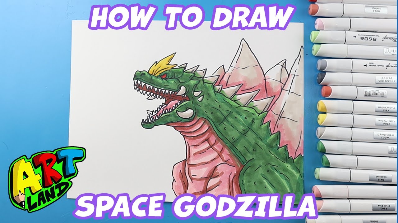 Space Godzilla Drawings Chibi Spacegodzilla And Godzilla Marker