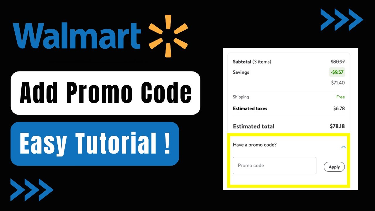 How To Add Promo Code To Walmart Order Youtube