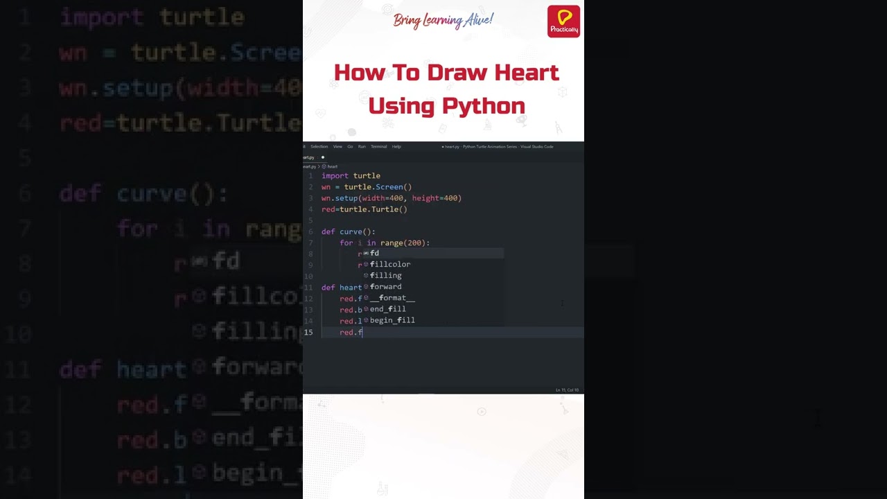 Heart пёџ Using Python рџ ґ Practically Python For Beginners Youtube