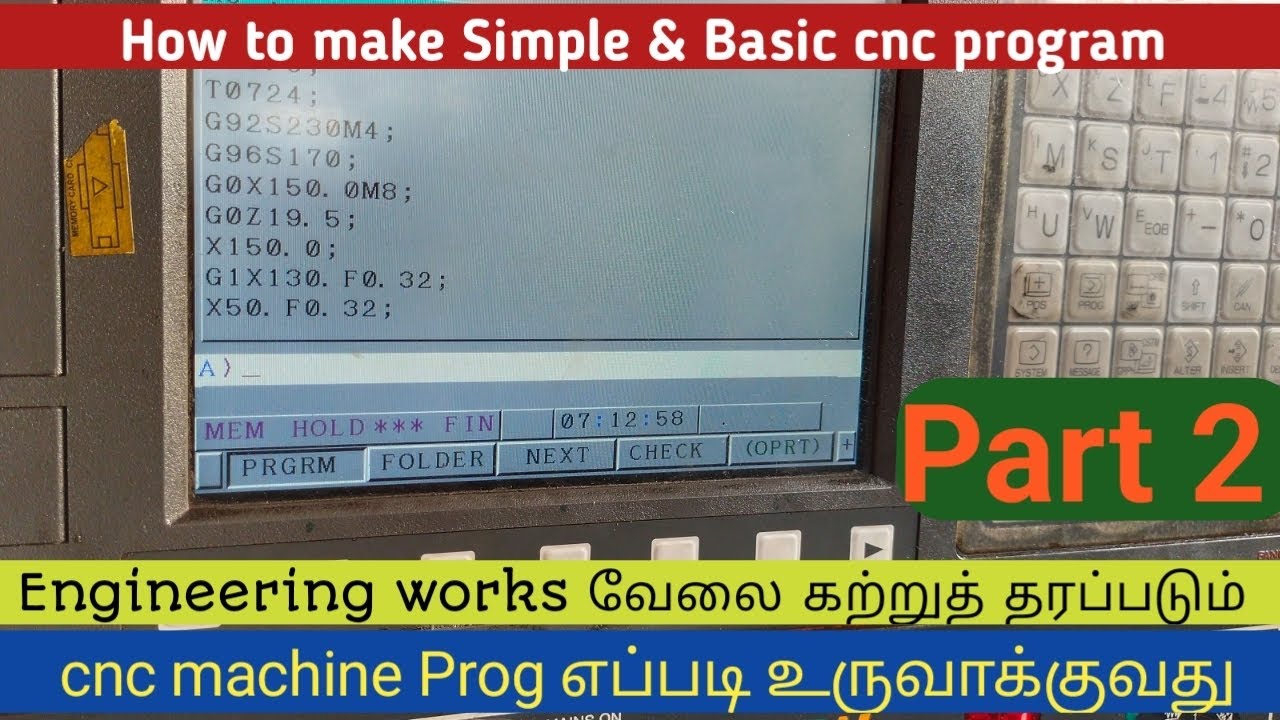 How To Make A Simple Cnc Program Basic Cnc Programming For