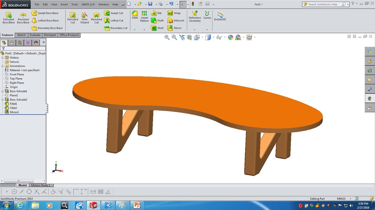Solidworks Table Youtube