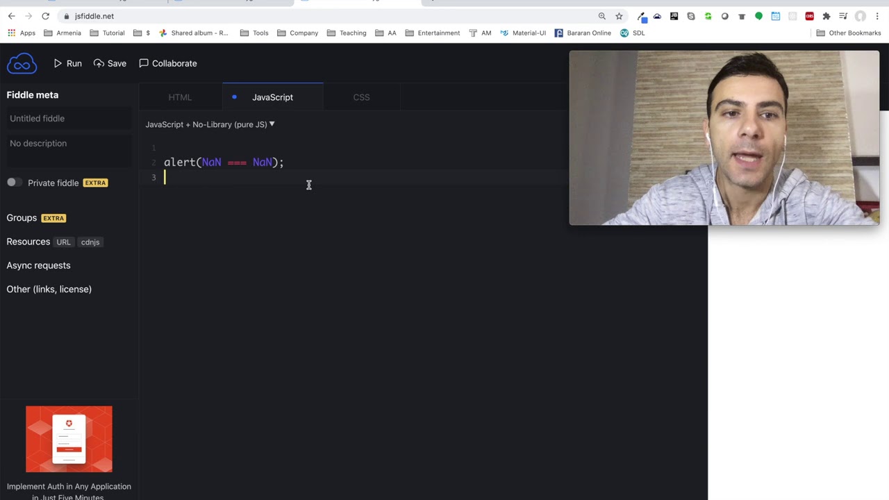 Javascript Nan Youtube