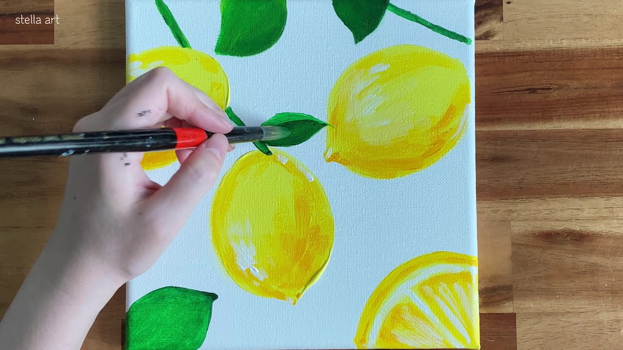 Lemon Painting Tutorial At Evelyn Ellis Blog