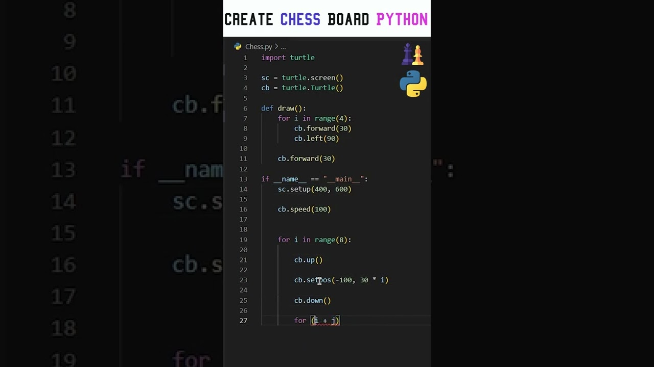 Create Chess With Python Youtube
