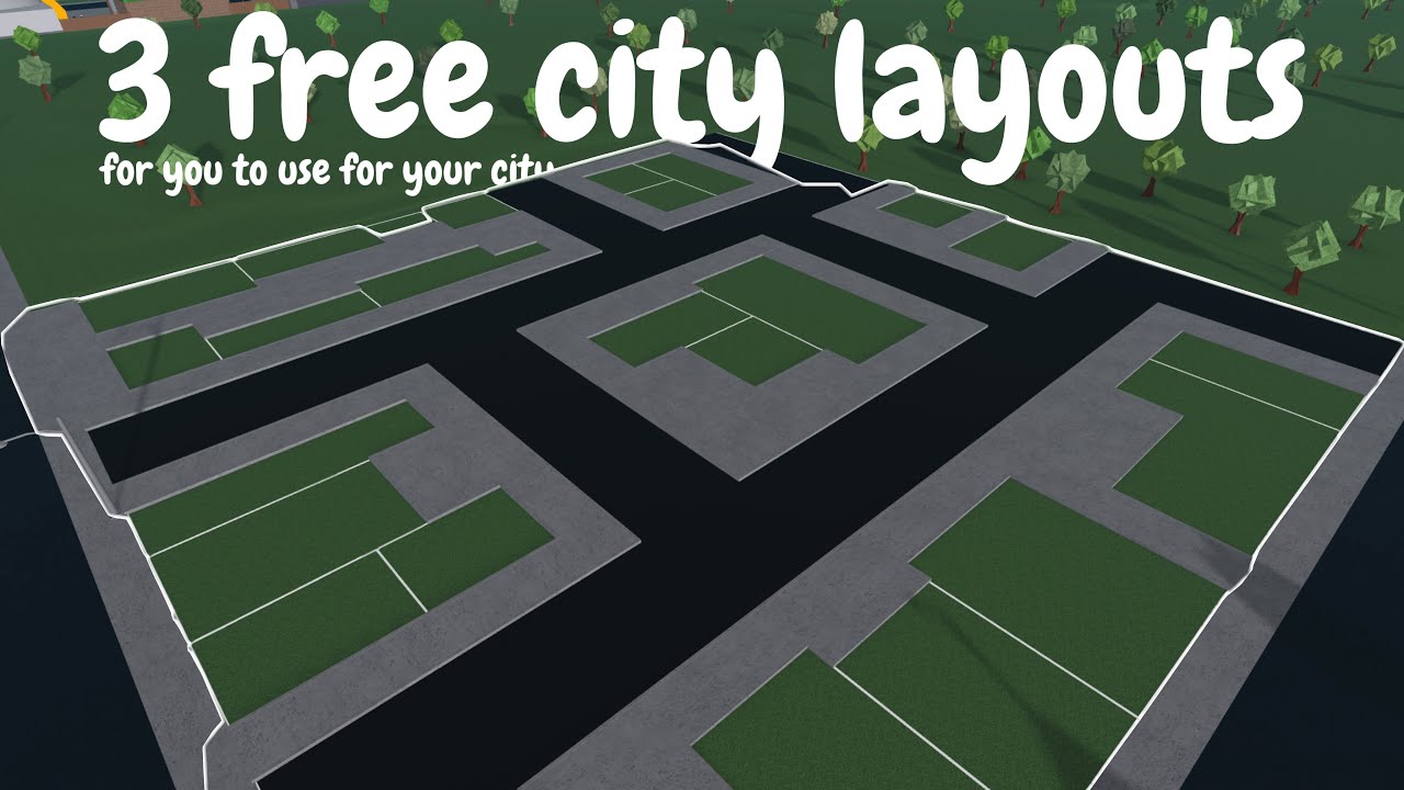 3 Large Plot City Layouts For Your Cities Roblox Bloxburg Speedbuild