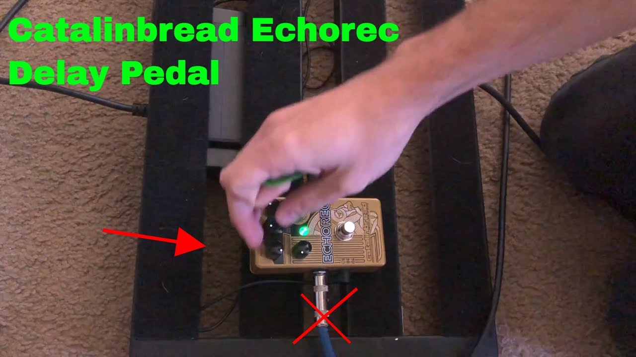 How To Use Catalinbread Echorec Guitar Delay Pedal Review Youtube