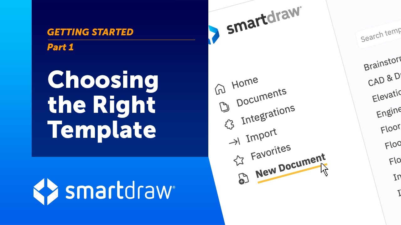 Choosing The Right Template Getting Started With Smartdraw Part 1