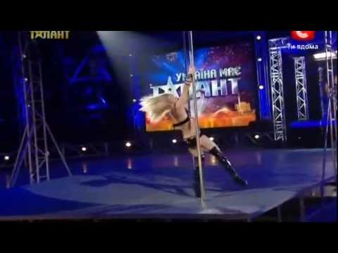 Amazing Pole Dance On Ukraine Got Talent 2013 By Anastasia Sokolova