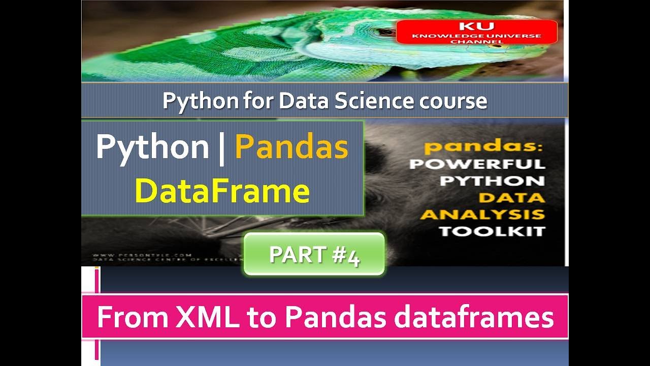 Python Pandas Dataframe Part 4 From Xml To Pandas Dataframes