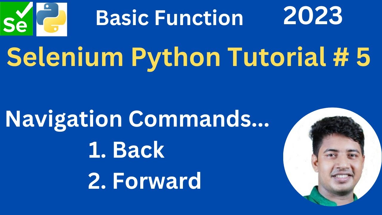 Selenium Python Basic Function Tutorial 5 How To Use Navigation