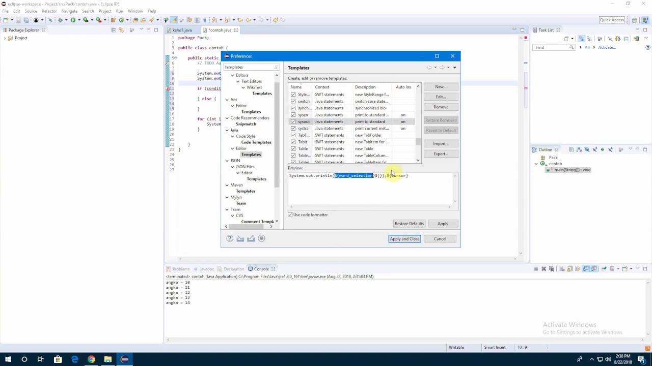 How To Use Eclipse To Code Dnaca