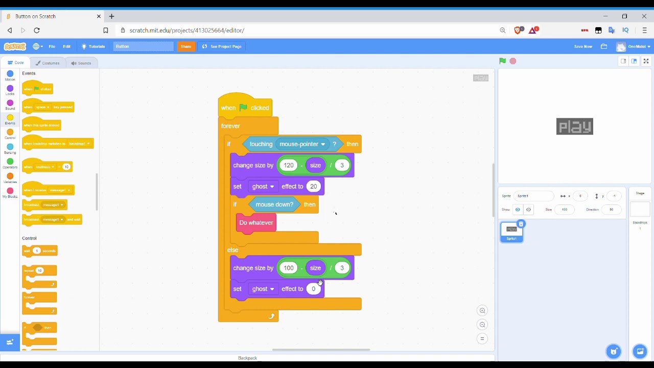How To Make Good Buttons In Scratch Youtube