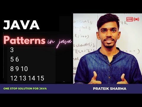 Patterns In Java Computer Class 10 Icse Isc Java Programming Youtube