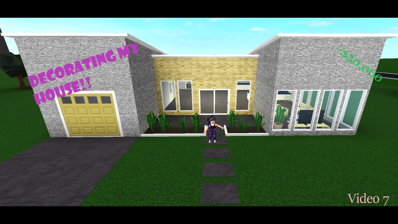 Decorating My Bloxburg House Youtube