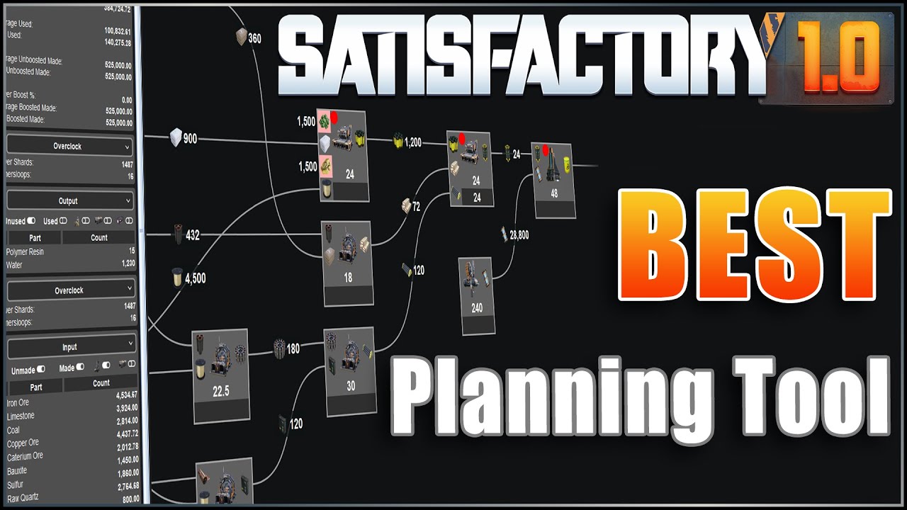 Get This Freeeeee Planning Tool For Satisfactory 1 0 The Satisfactory