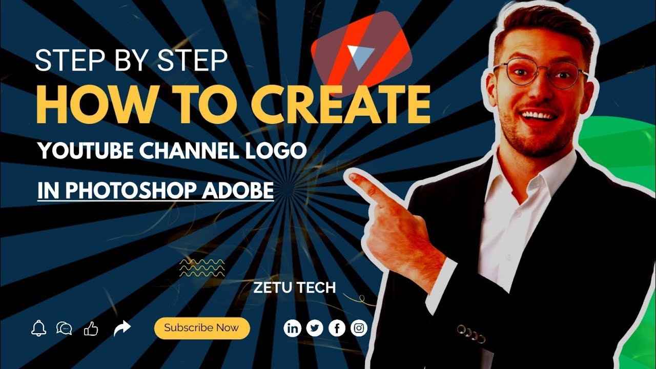 How To Create Youtube Channel Logo Logo Design In Adobe Illustrator