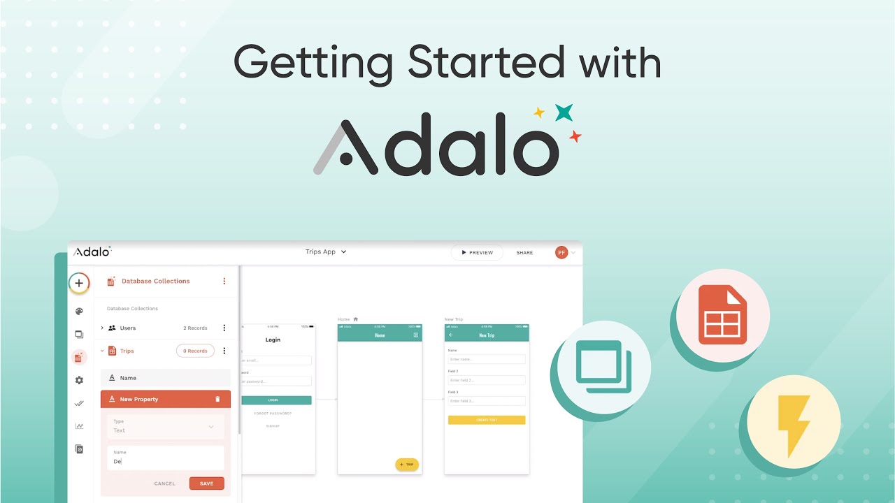 Getting Started With Adalo No Code App Builder Youtube