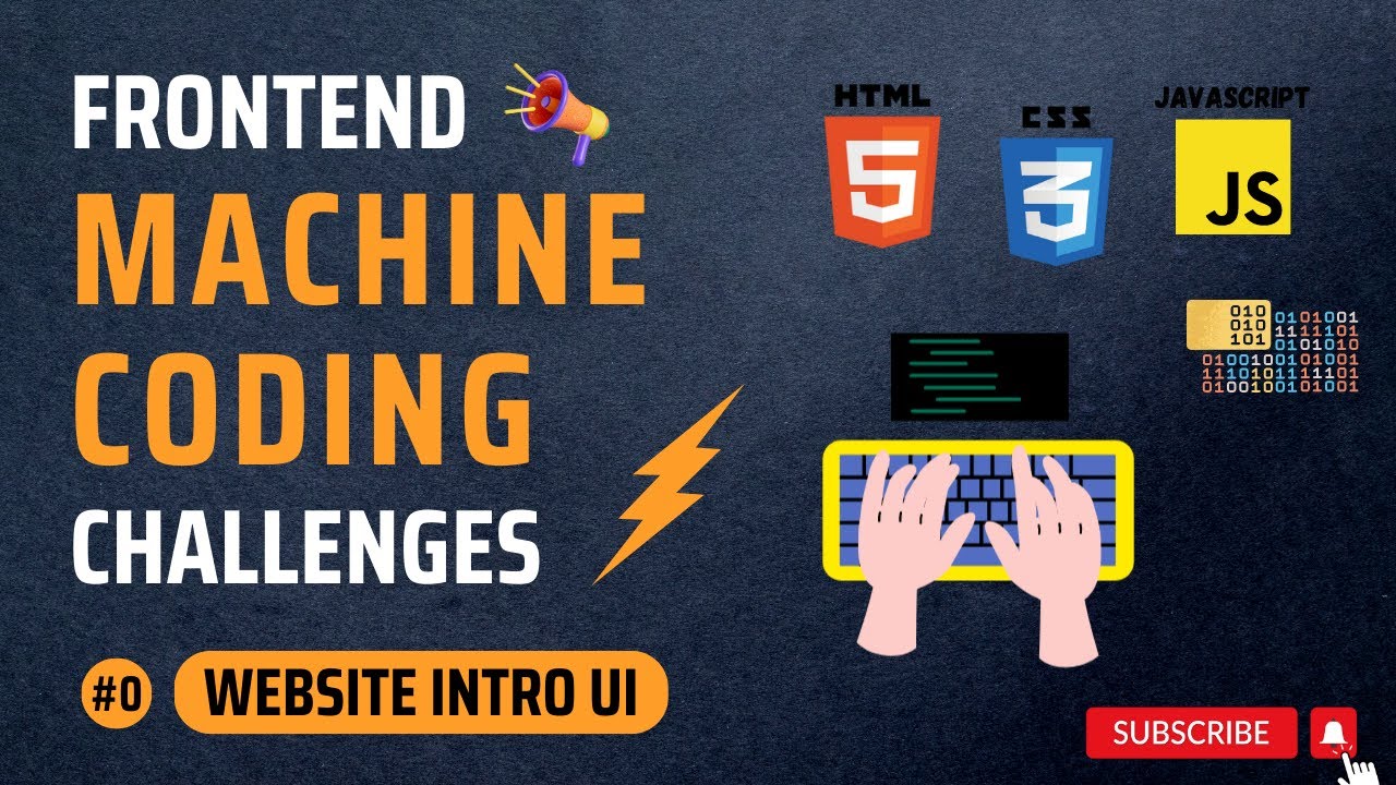 Frontend Machine Coding Challenge Build Beautiful Website Ui Using