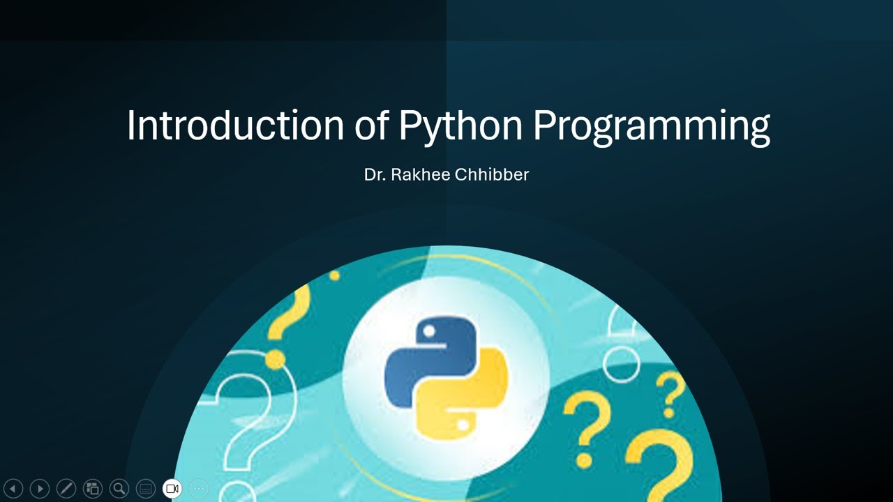 Introduction To Python Basics Why Python Youtube