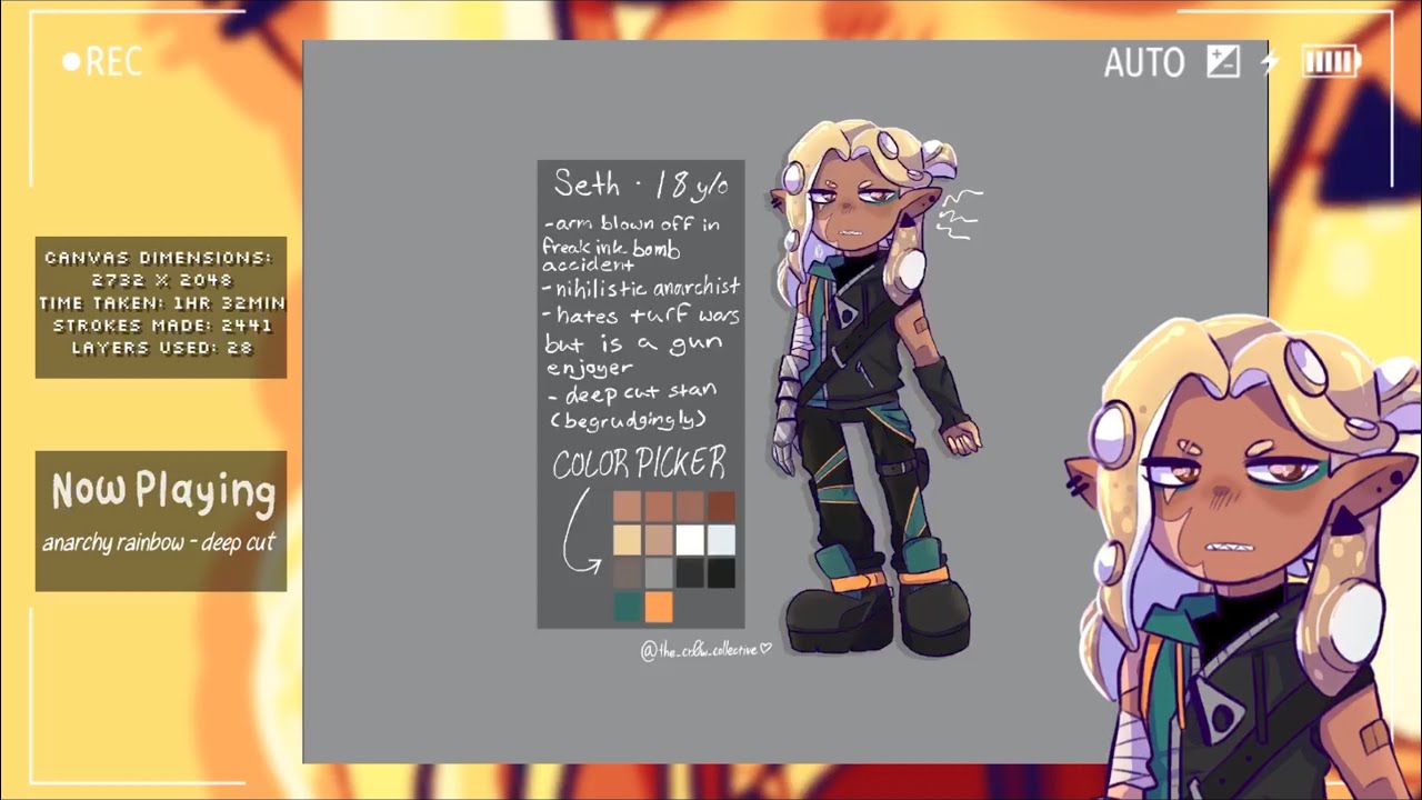 Making A Splatoon Oc Speedpaint Youtube